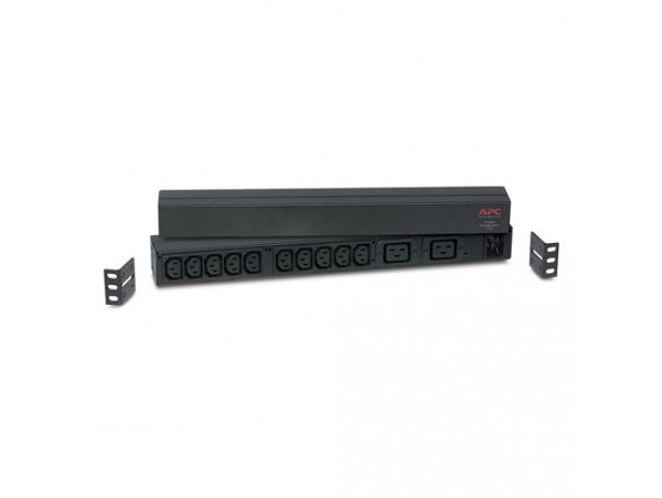 APC Rack PDU,Basic, 1U, 16A,208&230V, (10)C13 & (2)C19, AP9559 ...
