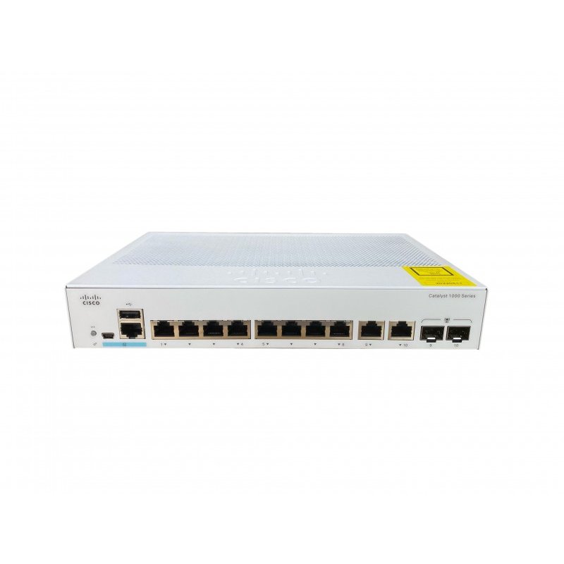 C1000-8T-E-2G-L Switch Cisco 8 GE Ports, 2 GE Combo Uplink, with ...