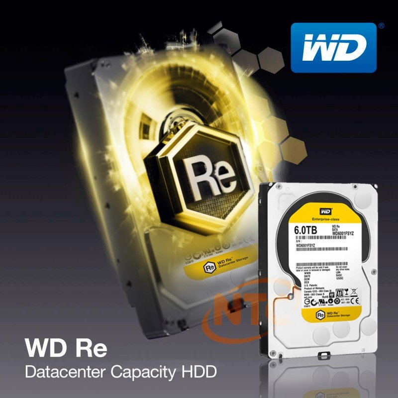 HDD WD RE 3.5" 6TB 7200 RPM SATA 6Gb/s 128MB - Thegioimaychu.vn