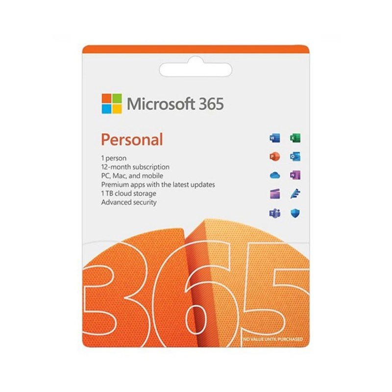 M365 Personal Eng Subscr 1YR APAC EM Medialess Emerging Market P10 ...