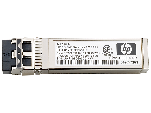 HPE 8Gb Shortwave B-series Fibre Channel 1 Pack SFP+ Transceiver ...