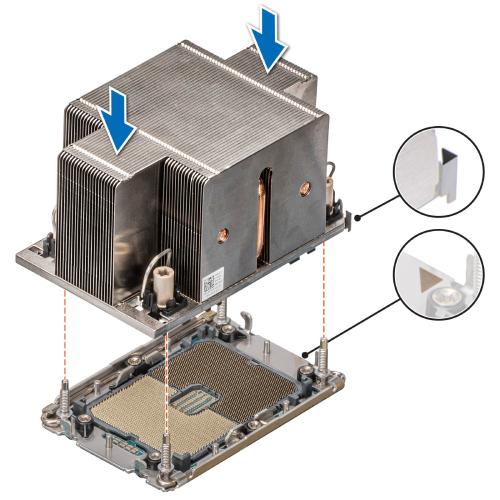 Heatsink Dell PowerEdge R450/R650/R650xs/R750 (Standard) + 2 Fans (384 ...